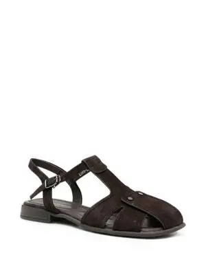SERGIO MORETTI FIRENZE Suede Buckled Sandals