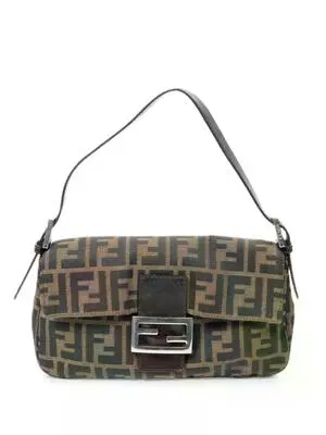 Fendi Zucca Baguette Shoulder Bag - Brown