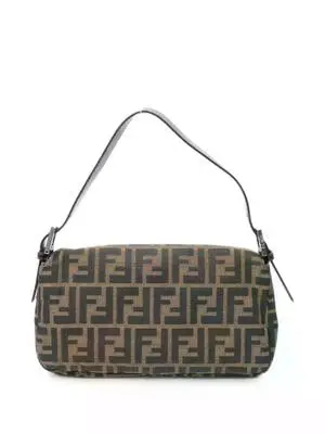 Fendi Zucca Canvas Shoulder Bag - Brown