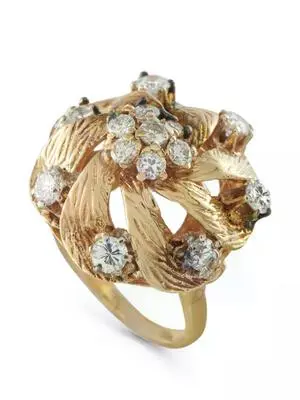 LB EXCLUSIVE 14k Yellow Diamond Cluster Ring - Gold