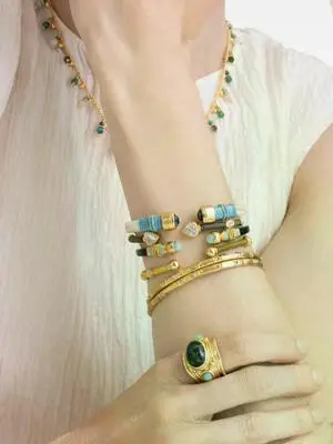 Gas Bijoux Bangle Bracelet With -tone Strass Embellishment