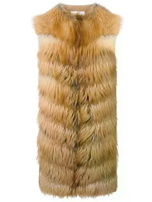 MANZONI 24 Sleeveless Coat - Brown