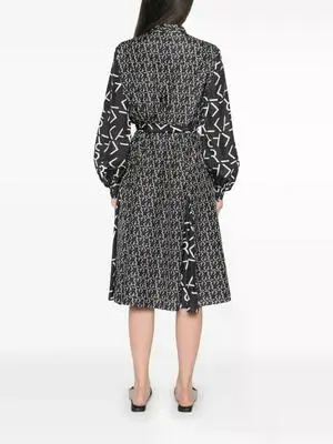 Karl Lagerfeld Logo Print Midi Dress