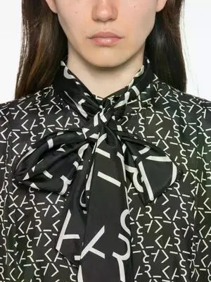 Karl Lagerfeld Logo Print Midi Dress