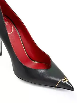 Valentino Garavani Vlogo Signature Leather Pumps
