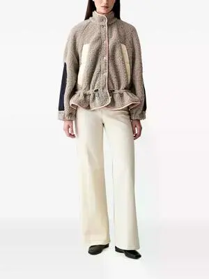 Stine Goya Dropped-shoulder Gathered Jacket - Grey