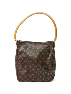 LOUIS VUITTON Looping Gm Monogram Canvas Tote Bag - Brown