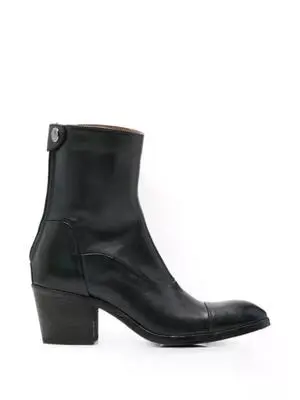 ALBERTO FASCIANI Cap-toe Rear-zip Boots