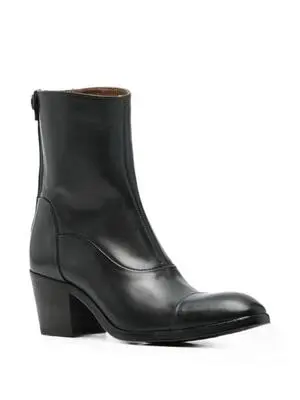 ALBERTO FASCIANI Cap-toe Rear-zip Boots