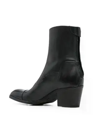 ALBERTO FASCIANI Cap-toe Rear-zip Boots