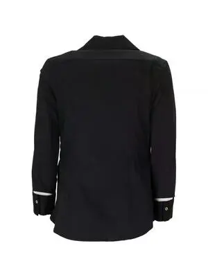 Elisabetta Franchi Logo Charm V-neck Blouse