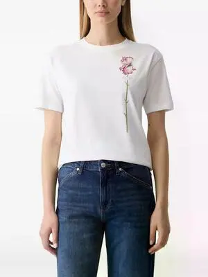 JOOP! Floral Print T-shirt - White