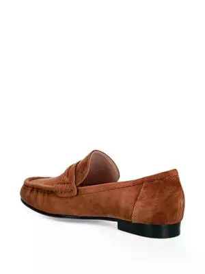 COCCINELLE Logo Plaque Suede Loafers