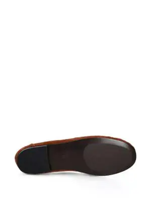 COCCINELLE Logo Plaque Suede Loafers