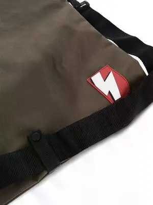 Neil Barrett Thunderbolt Patch Shoulder Bag - Brown