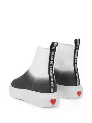 Moschino Ombré Logo Embroidered Sneakers