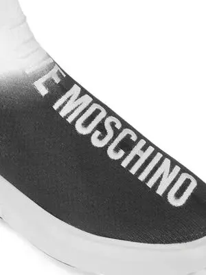 Moschino Ombré Logo Embroidered Sneakers
