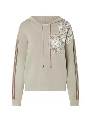 Liu Jo Jacquard Hoodie - Neutrals
