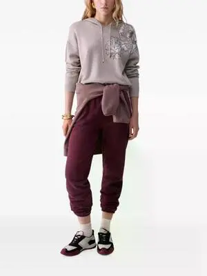 Liu Jo Jacquard Hoodie With Floral Detail