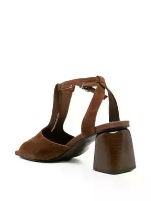 SERGIO MORETTI FIRENZE Suede T-bar Sandals