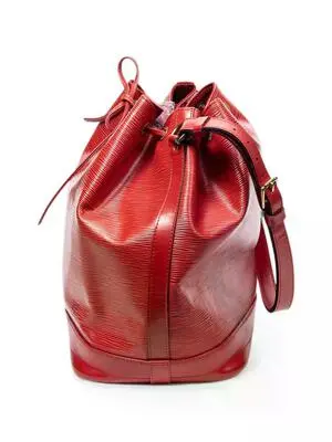 LOUIS VUITTON Noé Epi Bucket Bag - Red