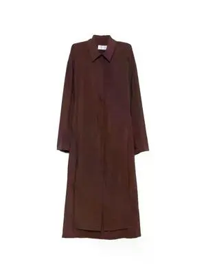 Christian Wijnants Delphi Long-sleeve Shirt Midi Dress - Red