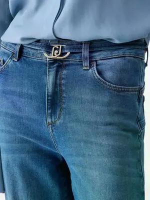Liu Jo High-waisted Flare Jeans With Stonewash Finish