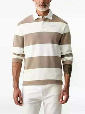 JOOP! Horizontal-stripe Polo Shirt - Neutrals