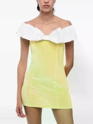 ADRIANA HOT COUTURE Off-the-shoulder Mini Dress With Bow Detail