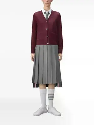 Thom Browne Rwb Stripe Cardigan - Red