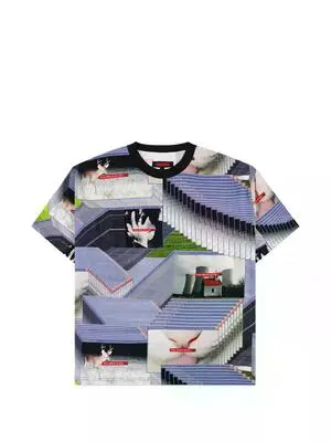 PLEASURES Crash Heavyweight T-shirt - Blue