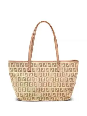 Fendi Small Zucca Roll Tote Bag - Neutrals