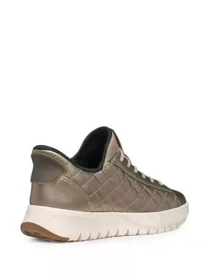 Geox Quilted Metallic Lace-up Sneakers