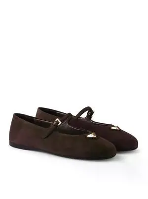 Prada Suede Ballet Flats