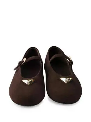 Prada Suede Ballet Flats