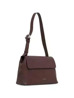 COCCINELLE Pebbled Leather Tote Bag - Brown