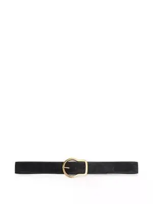 Dorothee Schumacher Suede Buckle Belt - Black