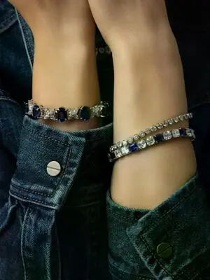 FANTASIA BY DESERIO Polished Finish Bracelet - Silver