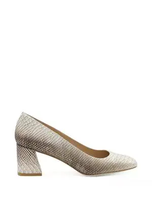 STUART WEITZMAN Snake-effect Pumps - Brown