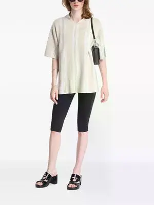 PATTA Knitted Striped T-shirt - Neutrals