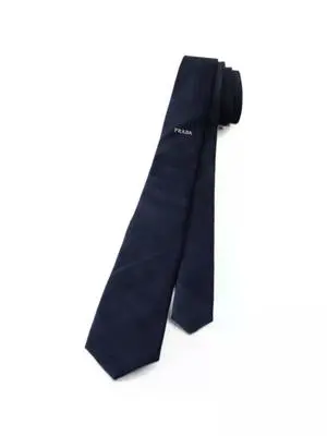 Prada Silk Neck Tie - Blue