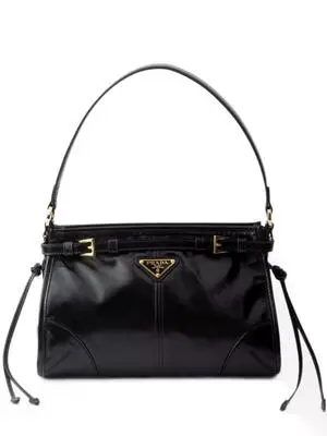 Prada Bonnie Small Leather Handbag - Black
