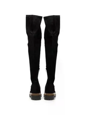 POCHE PARIS Simone Over-the-knee Boots - Black