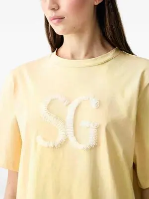 Stine Goya Embroidered Logo T-shirt