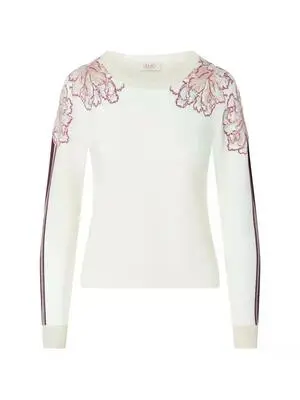 Liu Jo Jacquard Sweater - White