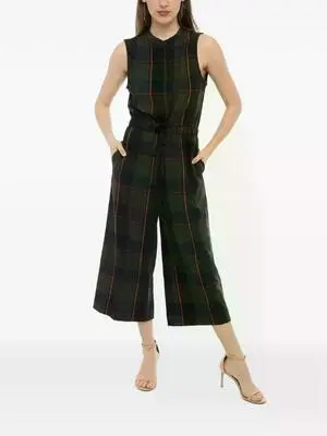 Woolrich Checked-pattern Sleeveless-design Jumpsuit