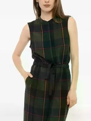 Woolrich Checked-pattern Sleeveless-design Jumpsuit