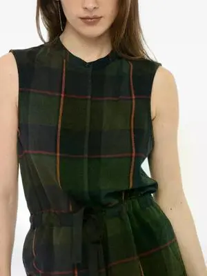 Woolrich Checked-pattern Sleeveless-design Jumpsuit
