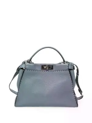 Fendi Medium Peekaboo Tote Bag - Blue