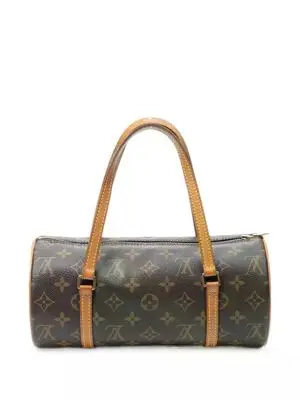 LOUIS VUITTON Papillon Monogram Canvas Tote Bag - Brown